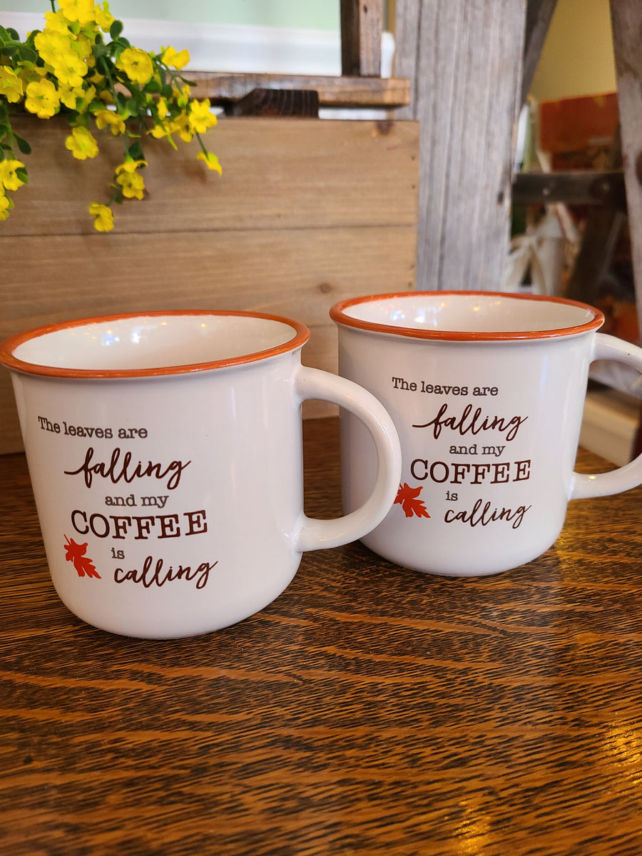 Fall Mugs – Vintage Rustic Decor