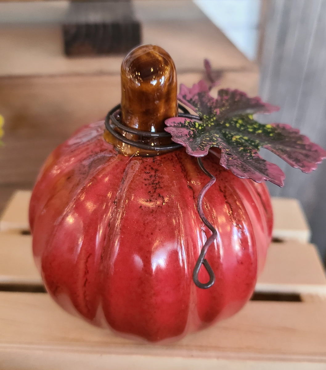Ceramic Colourful Pumpkins – Vintage Rustic Decor