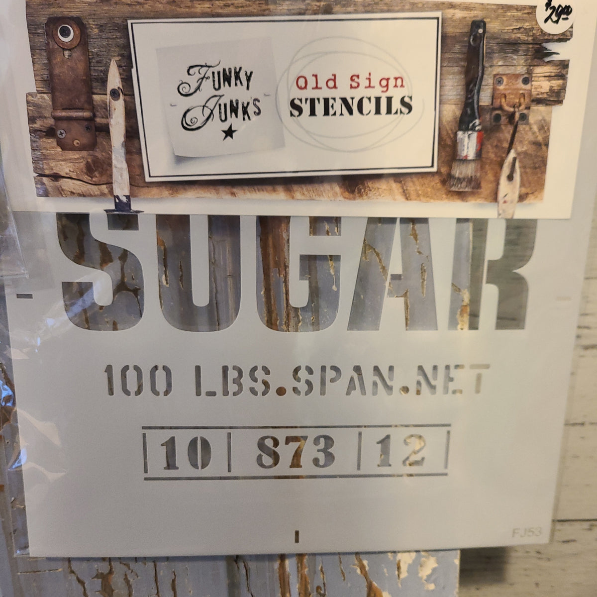 Sugar Stencil – Vintage Rustic Decor