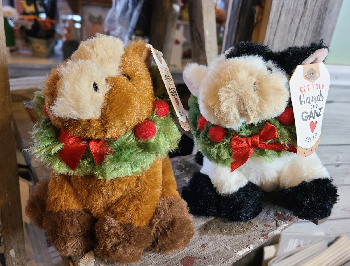 Barnyard Plush Holiday Animals – Vintage Rustic Decor